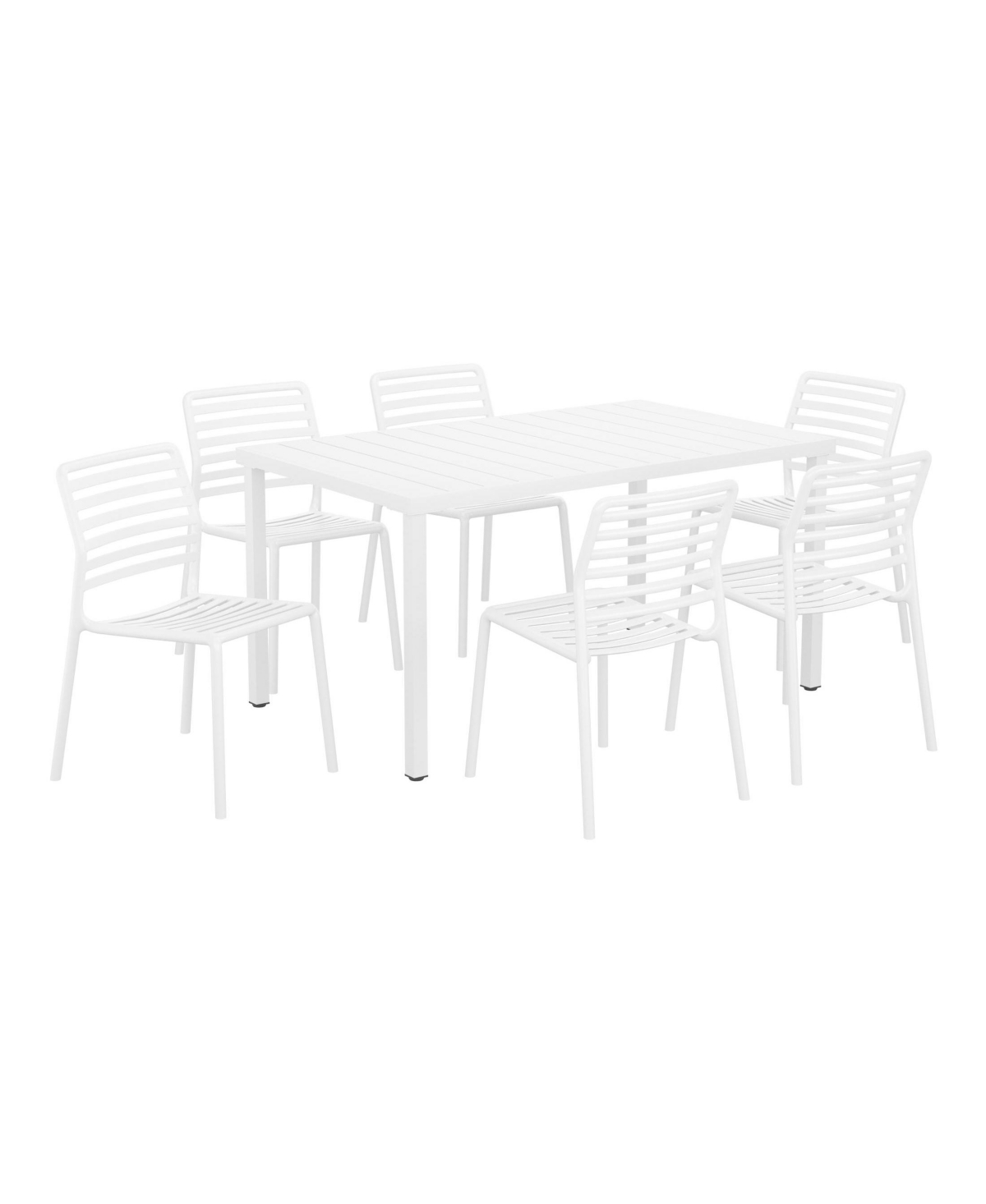 Click here for WestinTrends 7-Piece Metal Rectangular Patio Dinin... prices