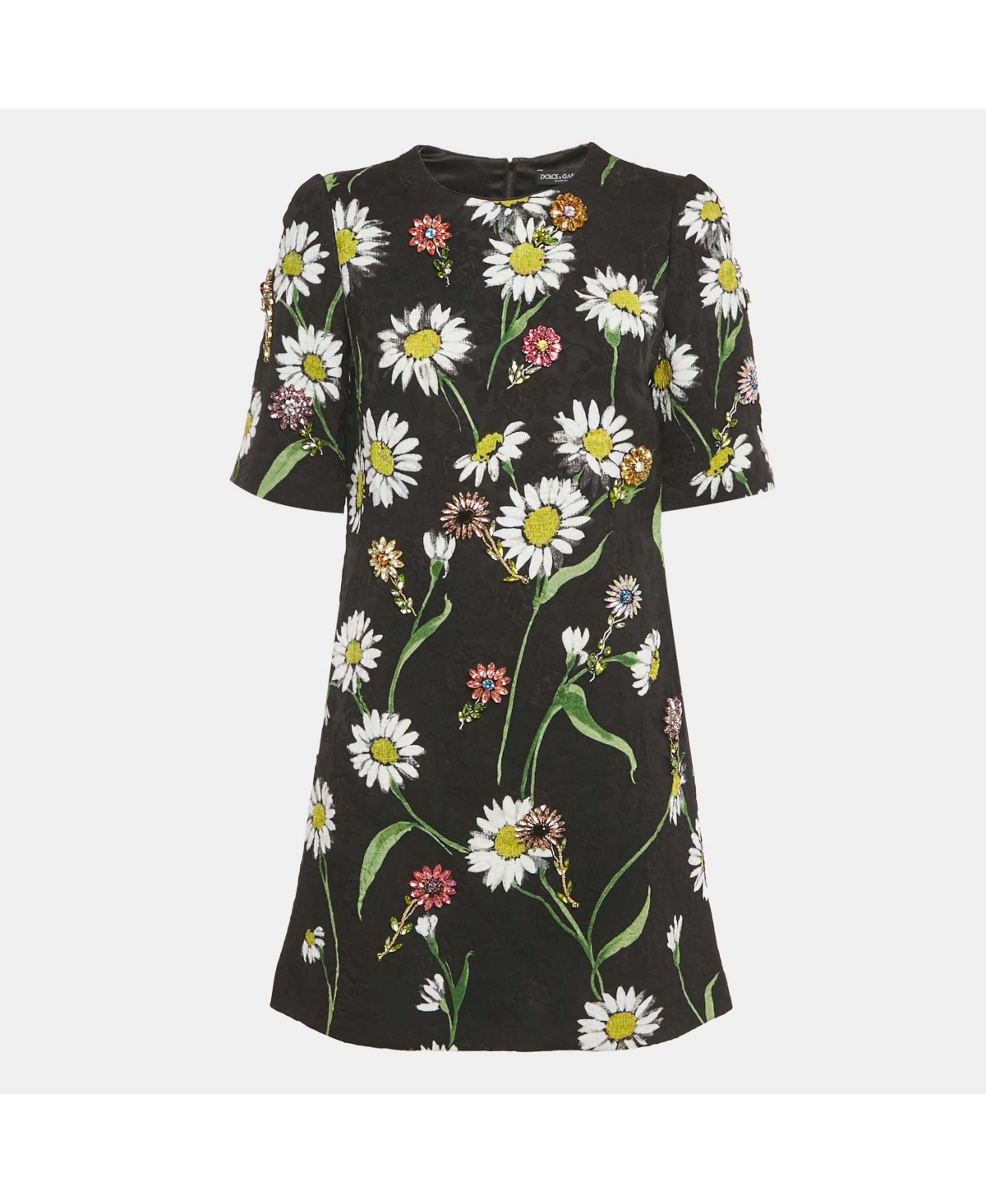 Click here for Pre-Owned Dolce & Gabbana Womens Black Floral Jacq... prices