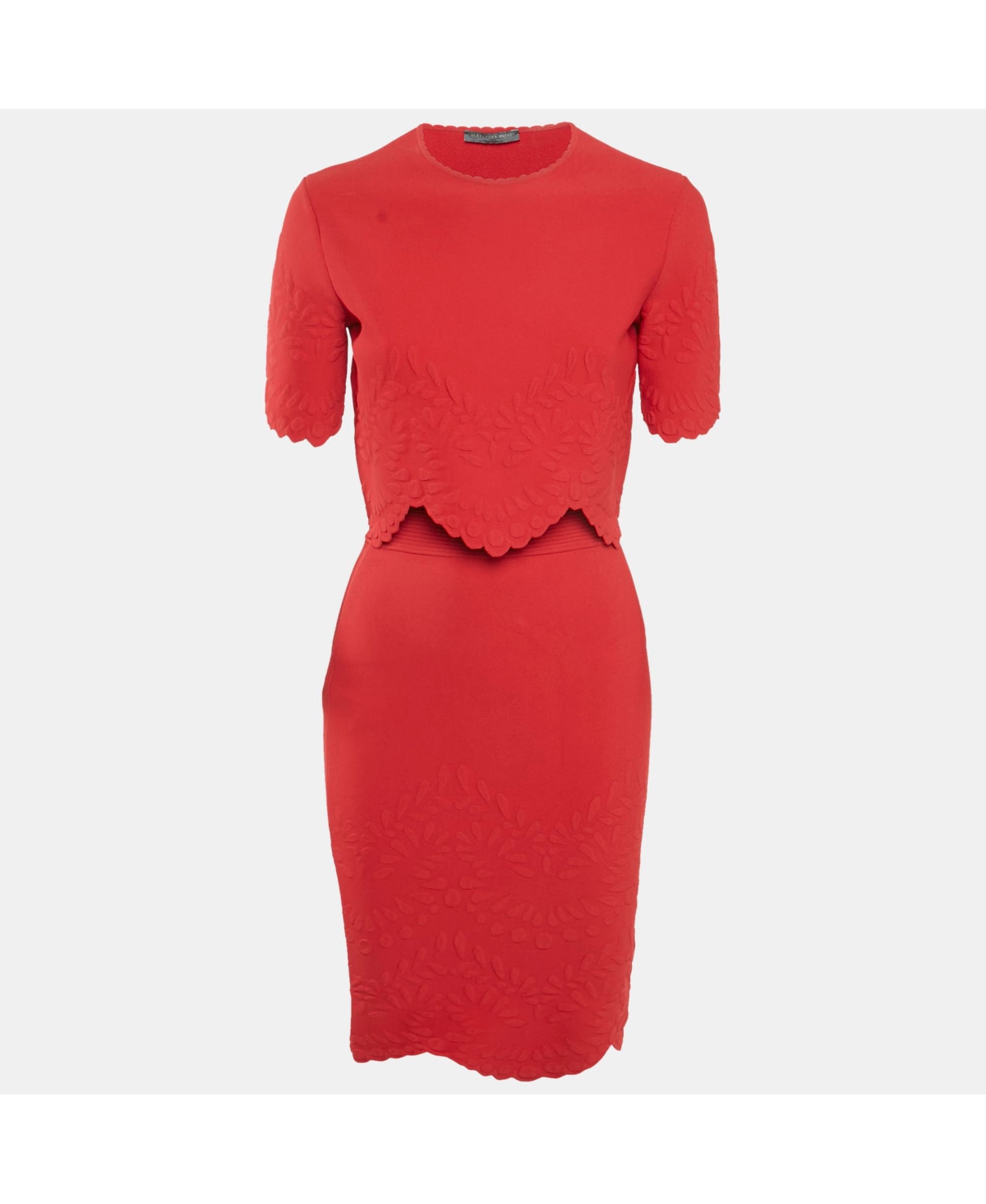 Click here for Pre-Owned Alexander Mcqueen Womens Red Textured St... prices