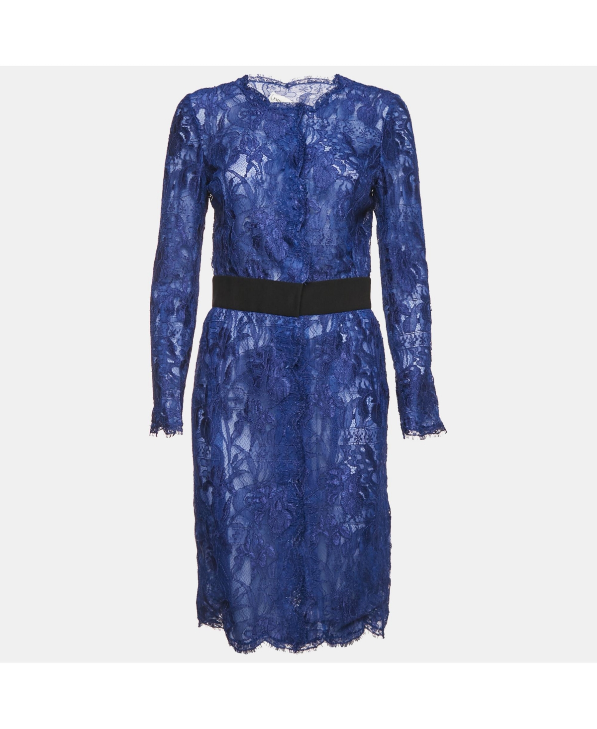 Click here for Pre-Owned Emilio Pucci Womens Black Lace Button Fr... prices