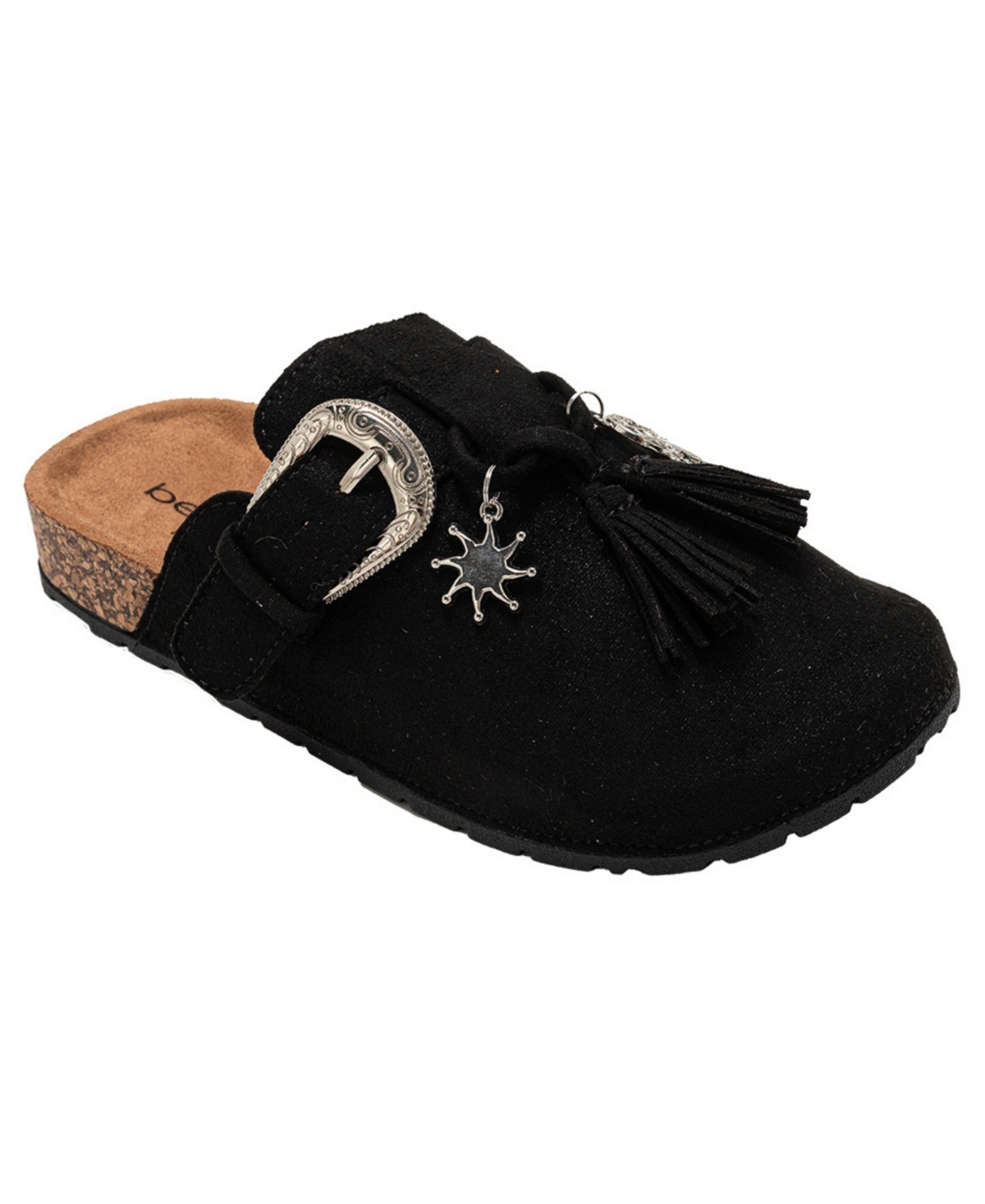 Click here for Bebe Girls 1-13 Western Buckle Details Slip-On Mul... prices