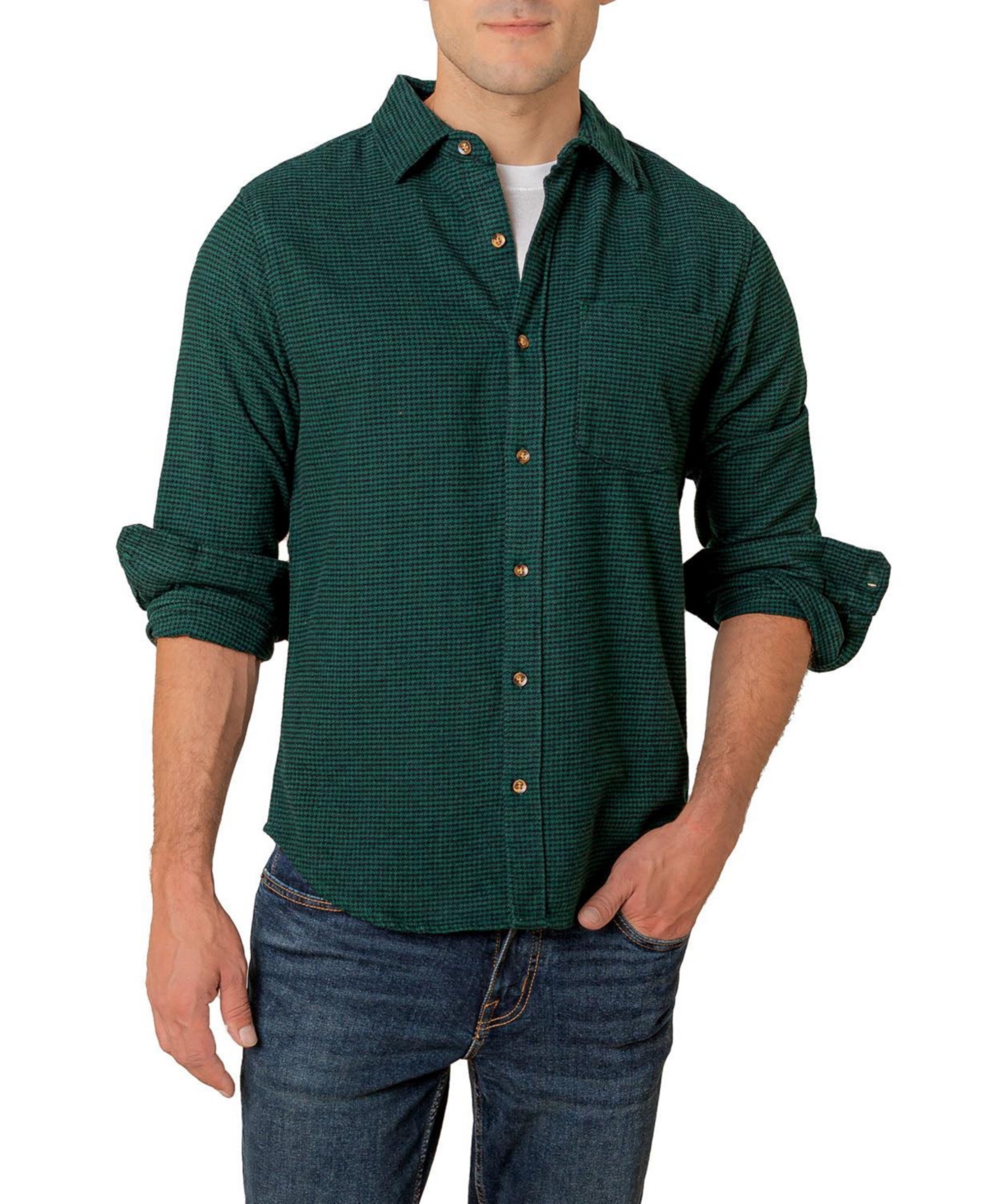 Click here for Hope & Henry Mens Organic Long Sleeve Flannel Butt... prices