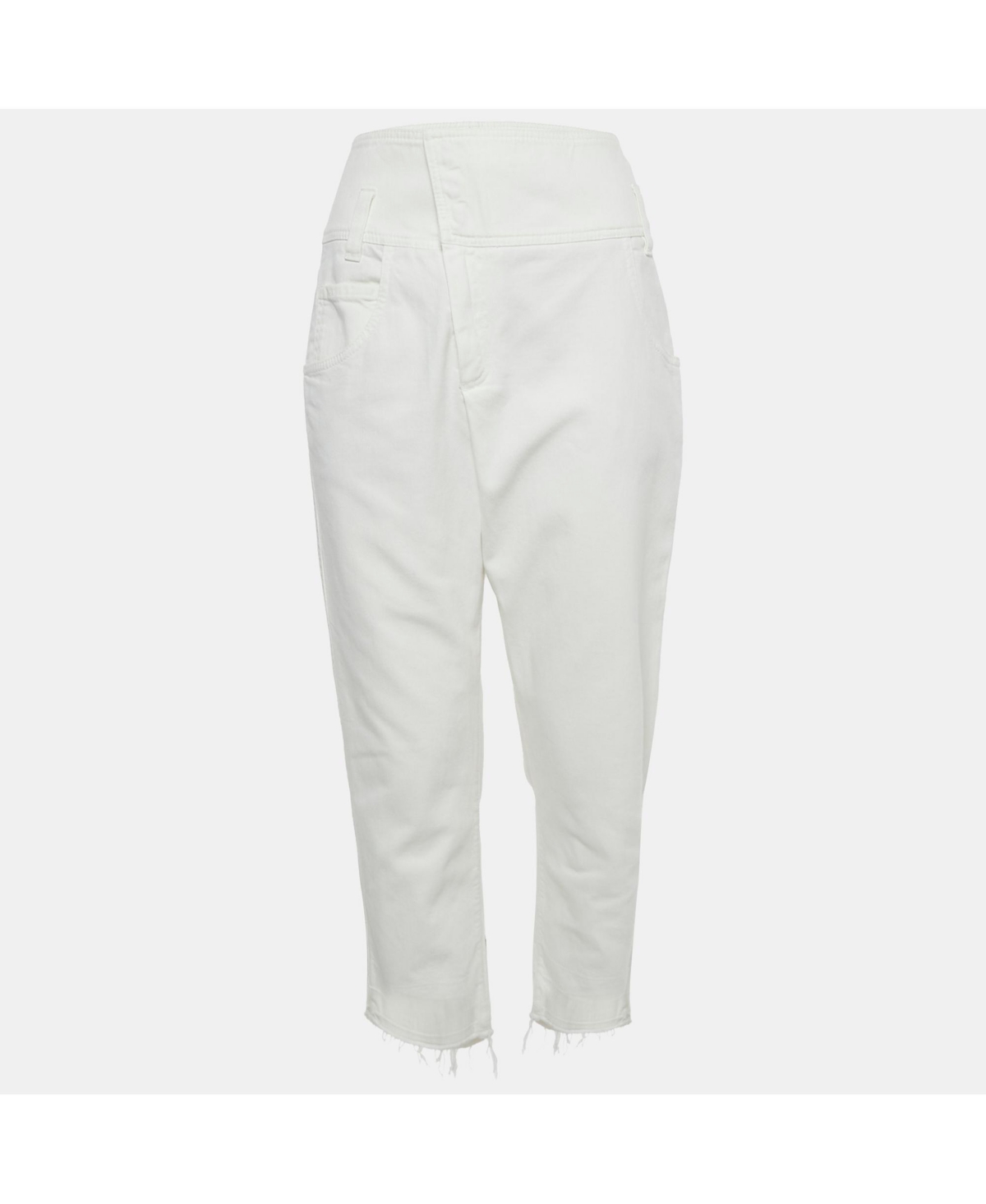 Click here for Pre-Owned Brunello Cucinelli Womens White Denim Wr... prices