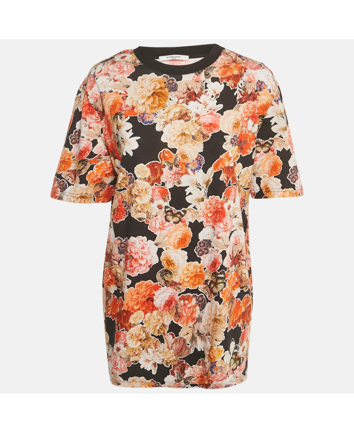 Click here for Pre-Owned Givenchy Womens Floral Print Jersey Crew... prices