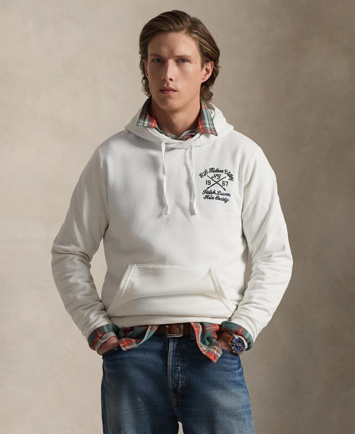 Click here for Polo Ralph Lauren Mens Loopback Fleece Graphic Hoo... prices
