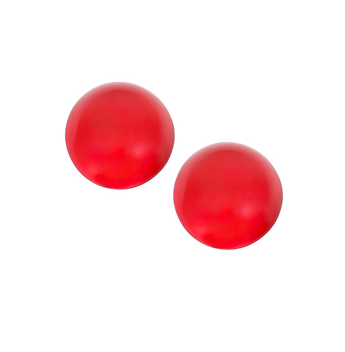 Click here for Womens The Semi-Orb Stud Earrings - Rose Red - Red prices
