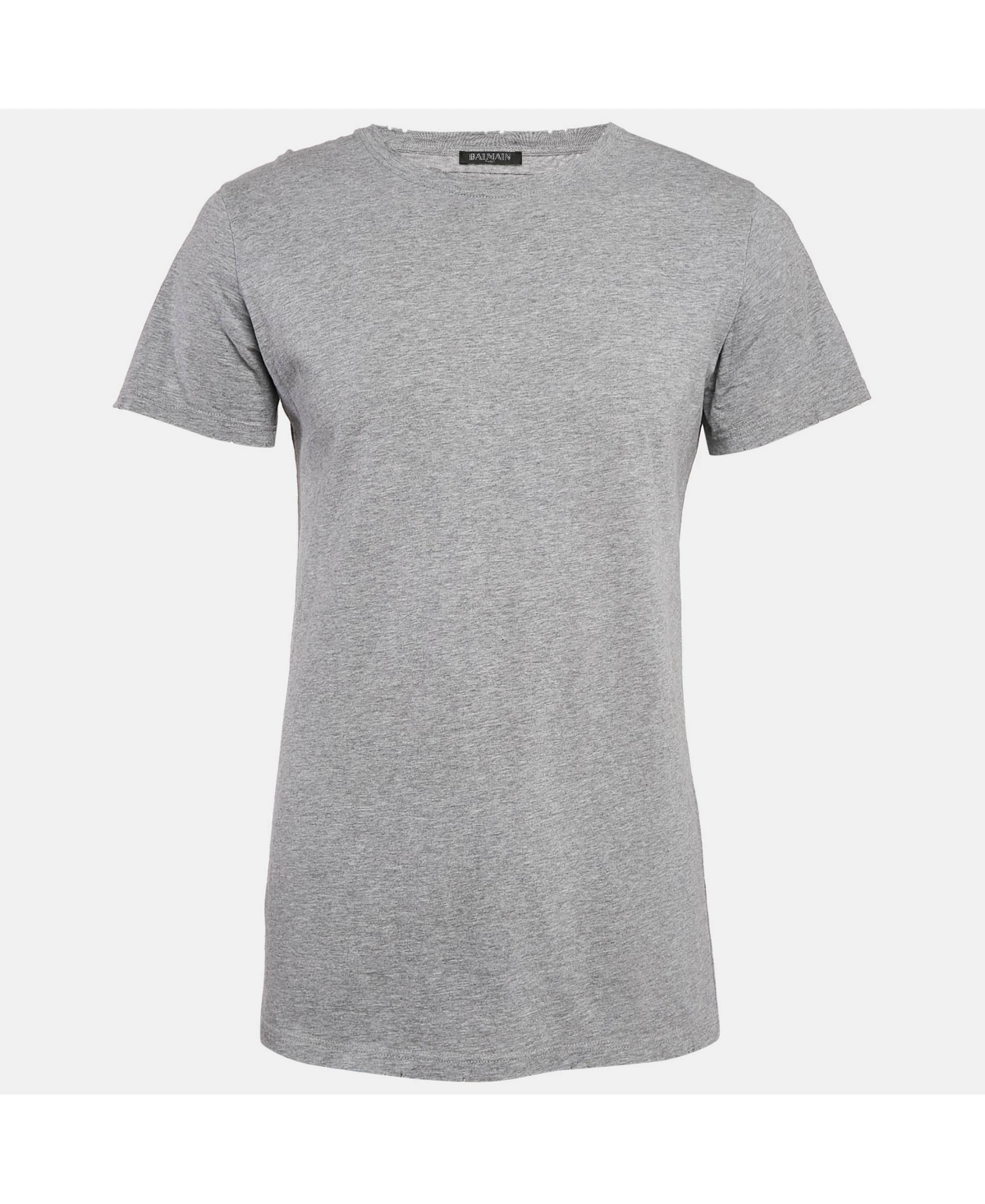 Click here for Pre-Owned Balmain Mens Cotton Crew Neck Distressed... prices