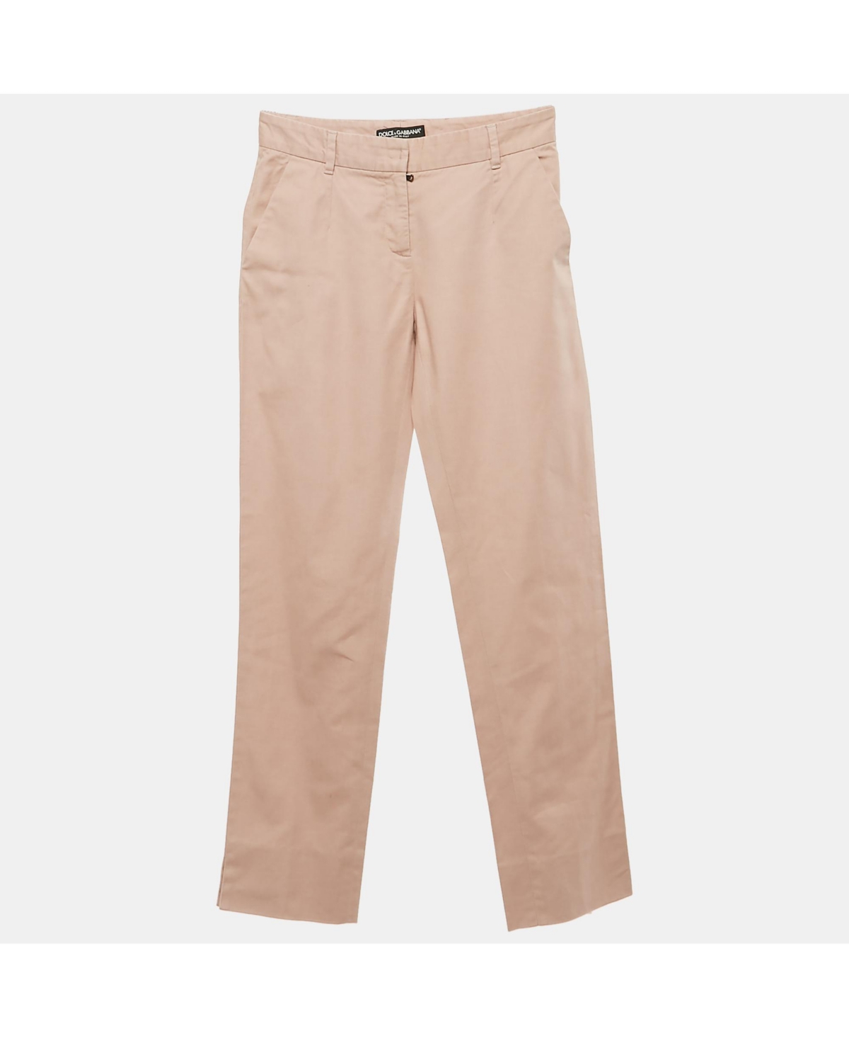 Click here for Pre-Owned Dolce & Gabbana Womens Pink Gabardine Sk... prices