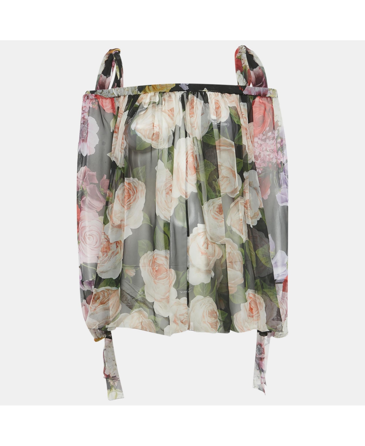 Click here for Pre-Owned Dolce & Gabbana Womens Sheer Floral Prin... prices