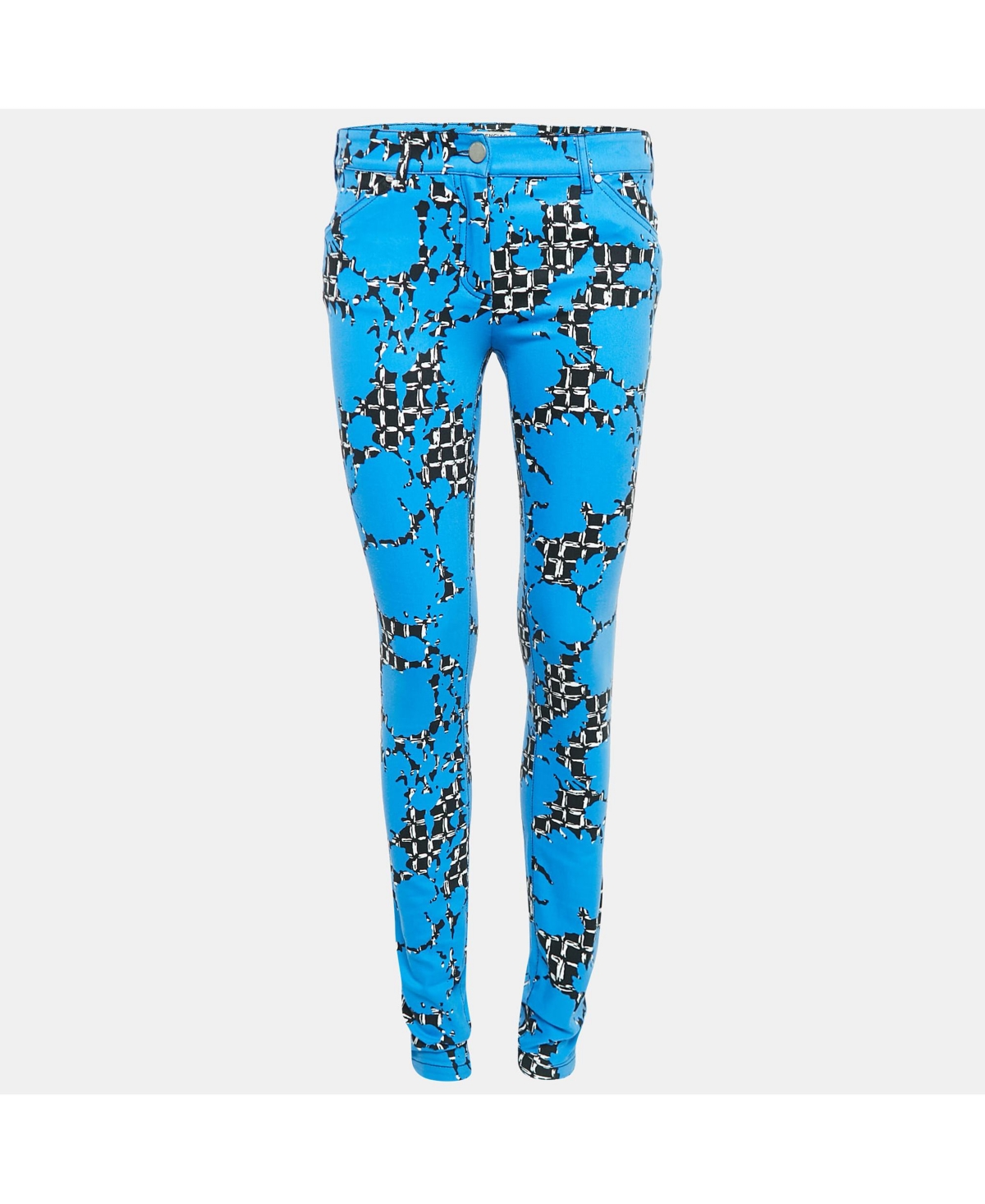 Click here for Pre-Owned Balenciaga Womens Blue Printed Denim Ski... prices