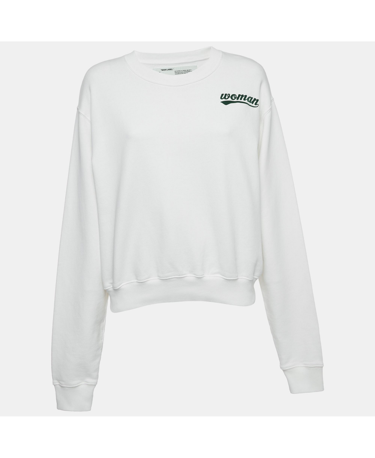 Click here for Pre-Owned Off-White Womens White Logo Embroidered... prices