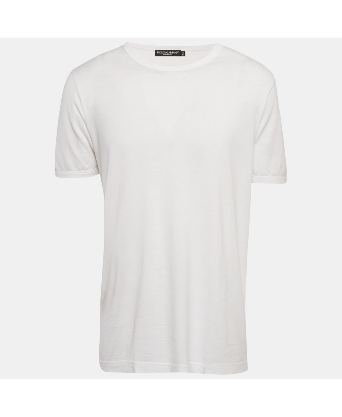 Click here for Pre-Owned Dolce & Gabbana Mens White Jersey Crewne... prices