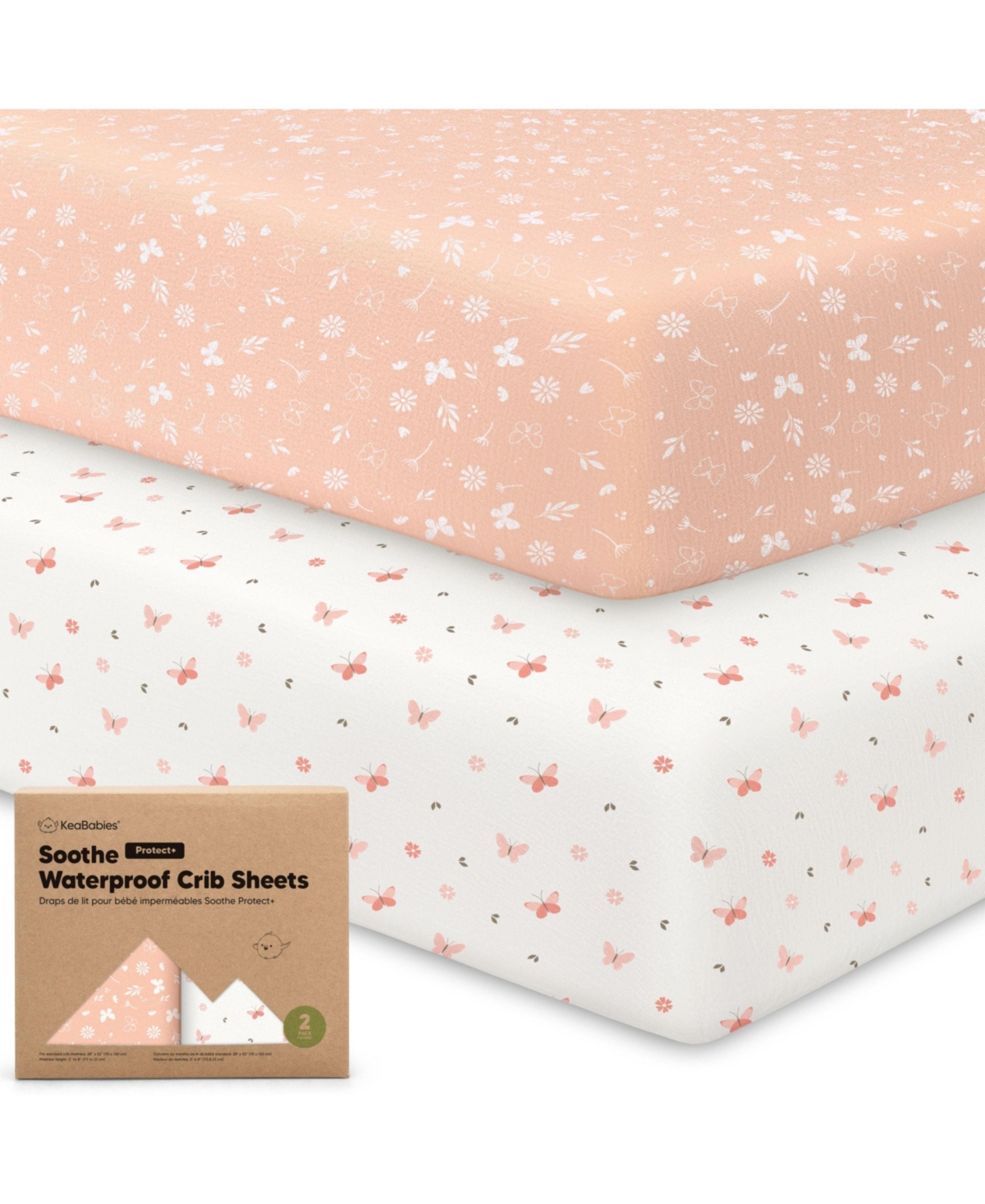 Click here for KeaBabies 2pk Soothe Waterproof Fitted Crib Sheets... prices