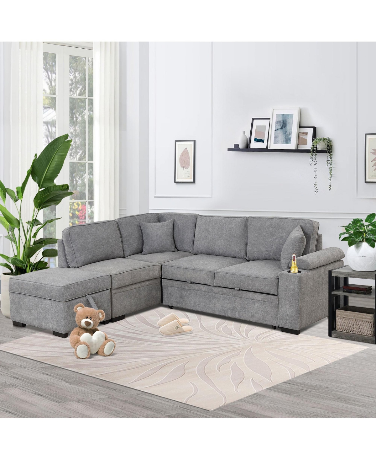 Click here for Boyel Living 84.75" Sleeper Sofa Bed 2 in 1 P... prices
