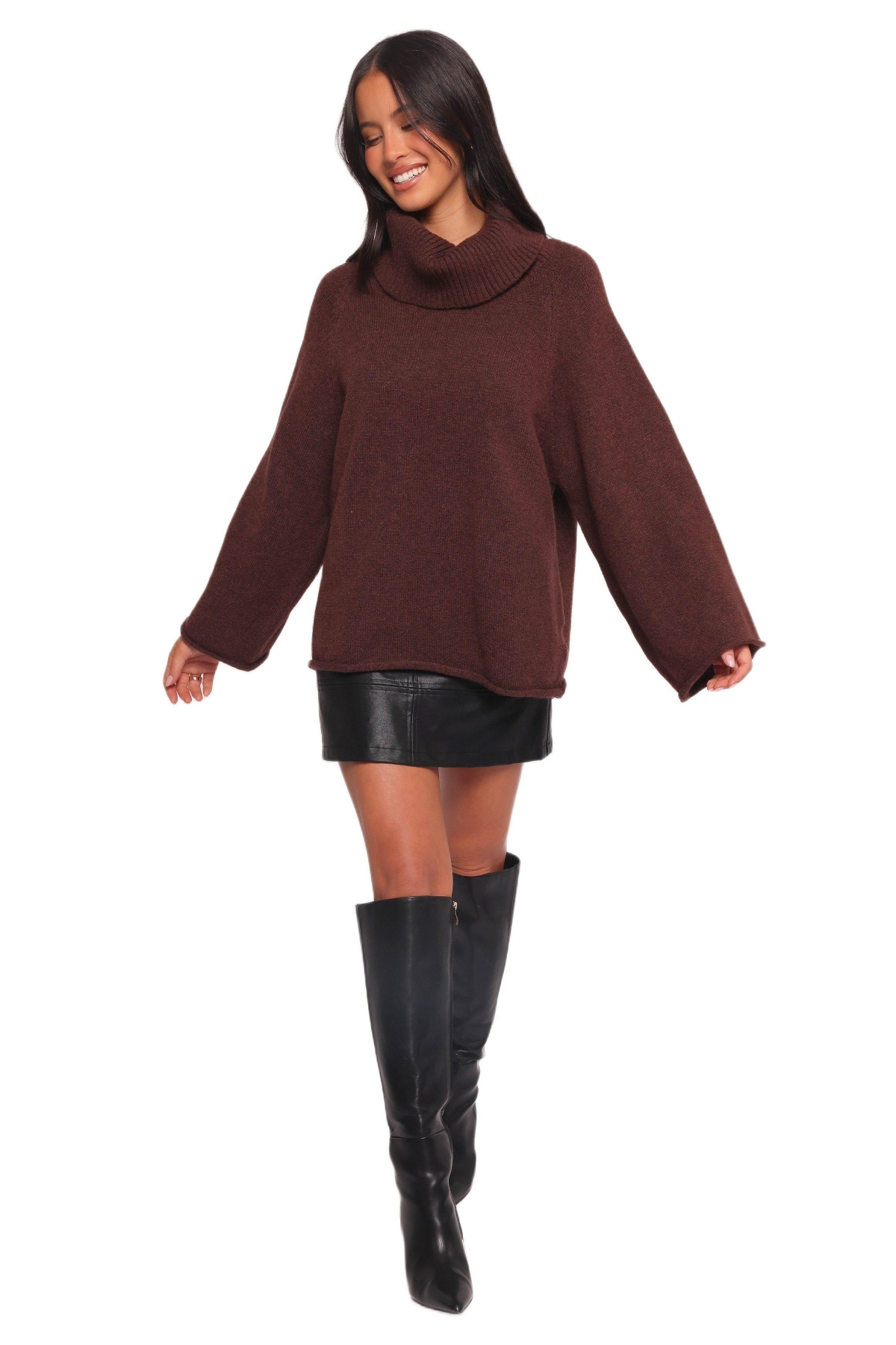 Click here for Petal and Pup Womens Bindy Cowlneck Knit Sweater -... prices