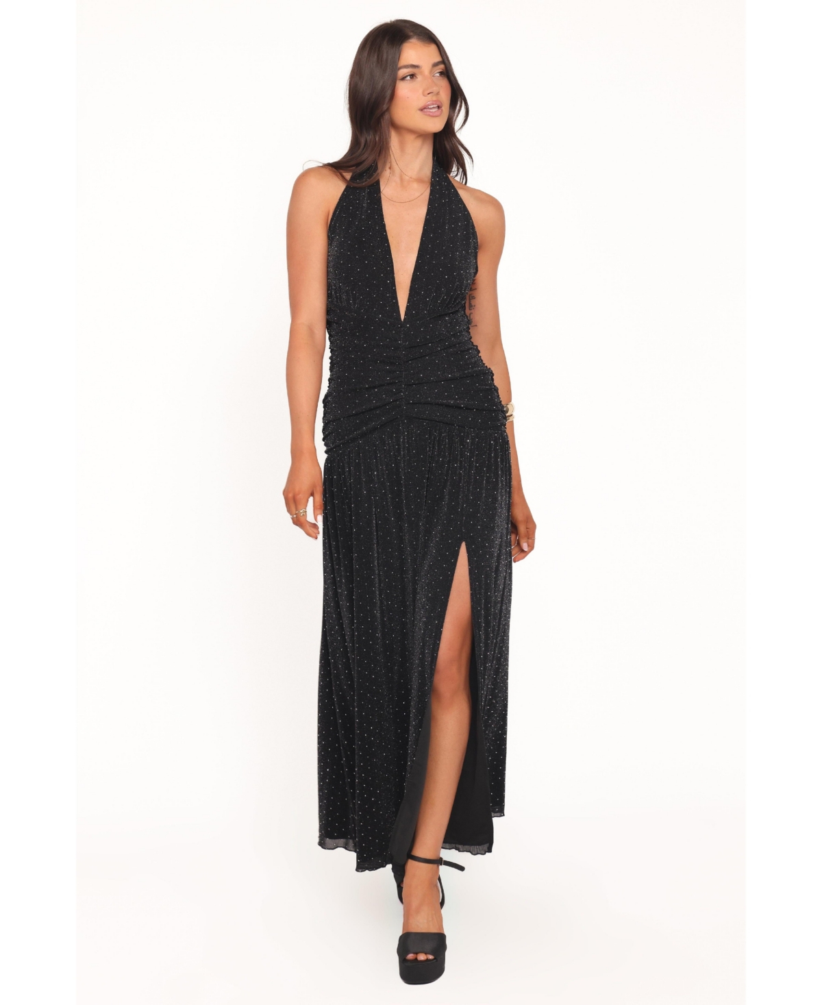 Click here for Petal and Pup Womens Lucas Halterneck Maxi Dress -... prices