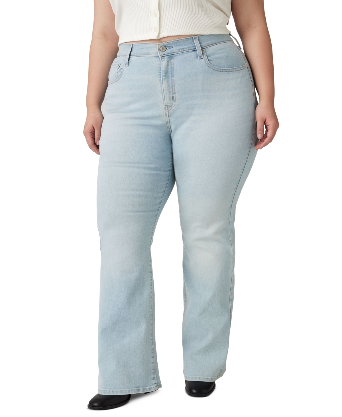 Click here for Levis Plus Size High-Rise Flare Legs - Eternal Ind... prices