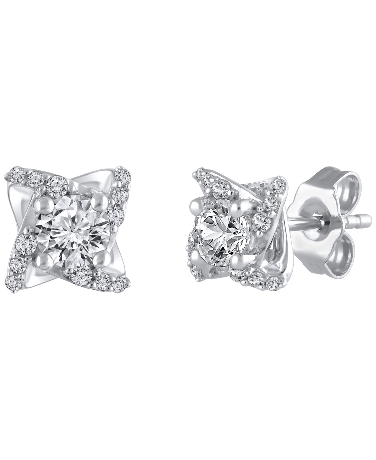 Click here for Macys Diamond Stud Earrings (5/8 ct. t.w.) in 14k... prices