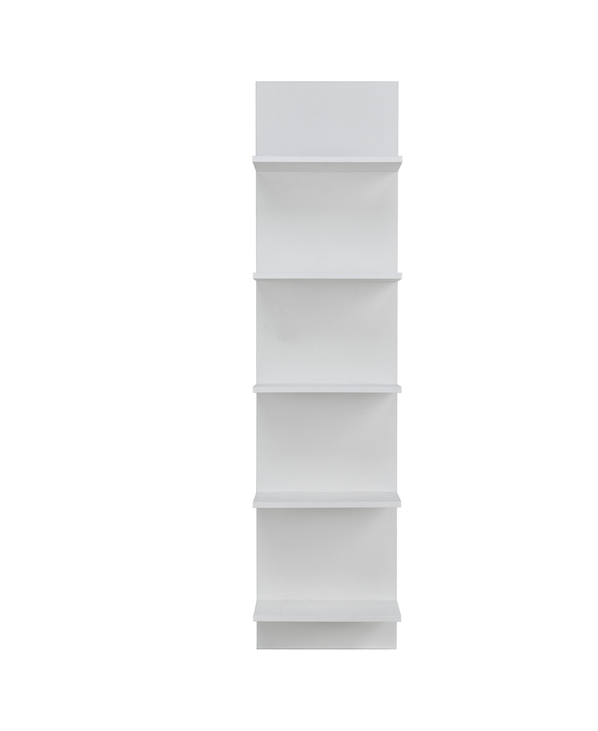 Click here for Danya B Five Tier Wide Column Wall Shelf - White prices