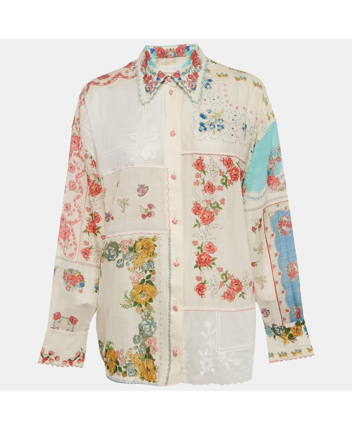 Click here for Pre-Owned Zimmermann Womens Floral Print Clover Pa... prices