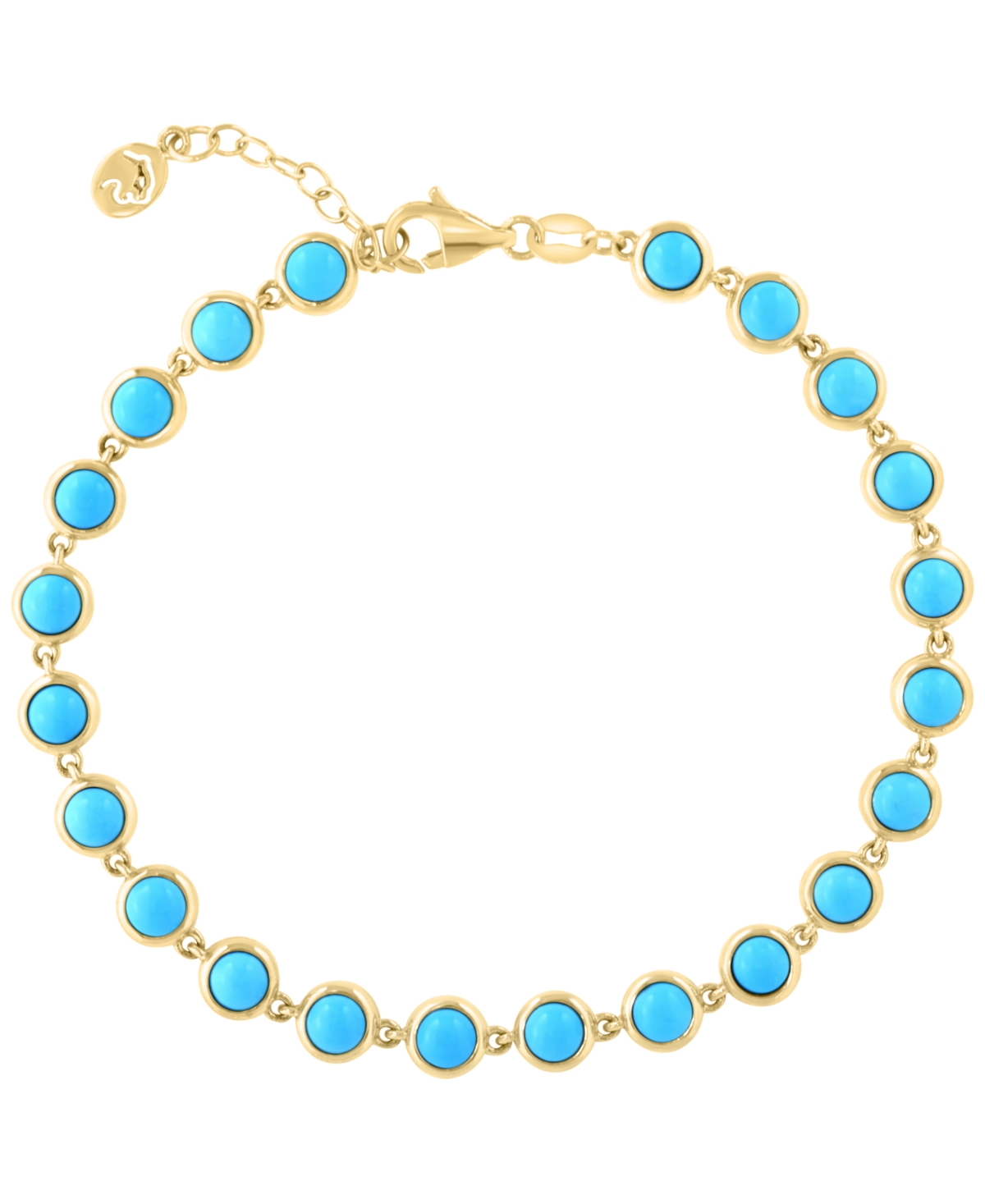 Click here for Effy Collection Turquoise Bracelet in 14k Yellow G... prices