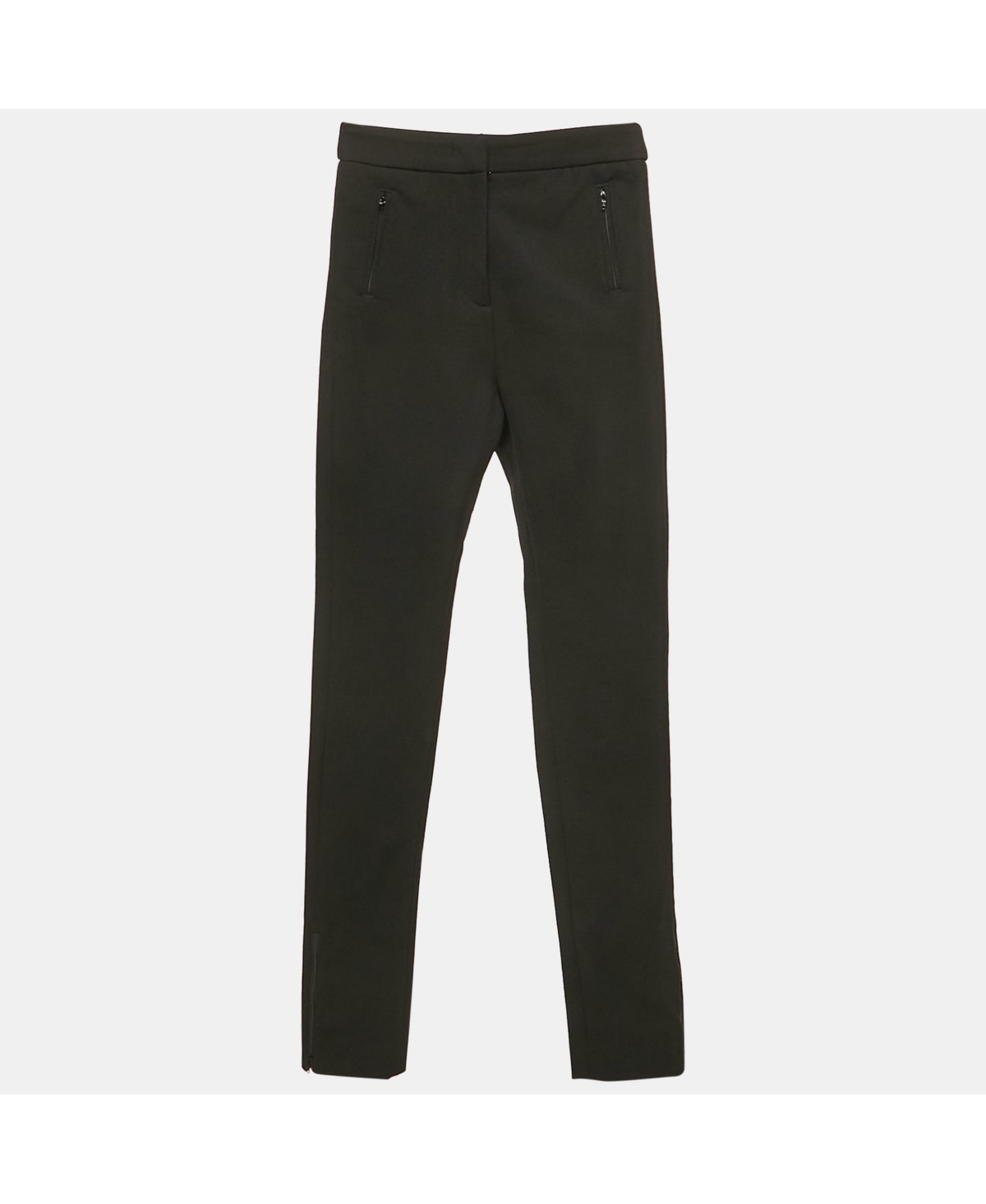 Click here for Pre-Owned Moncler Womens Black Gabardine Trousers prices