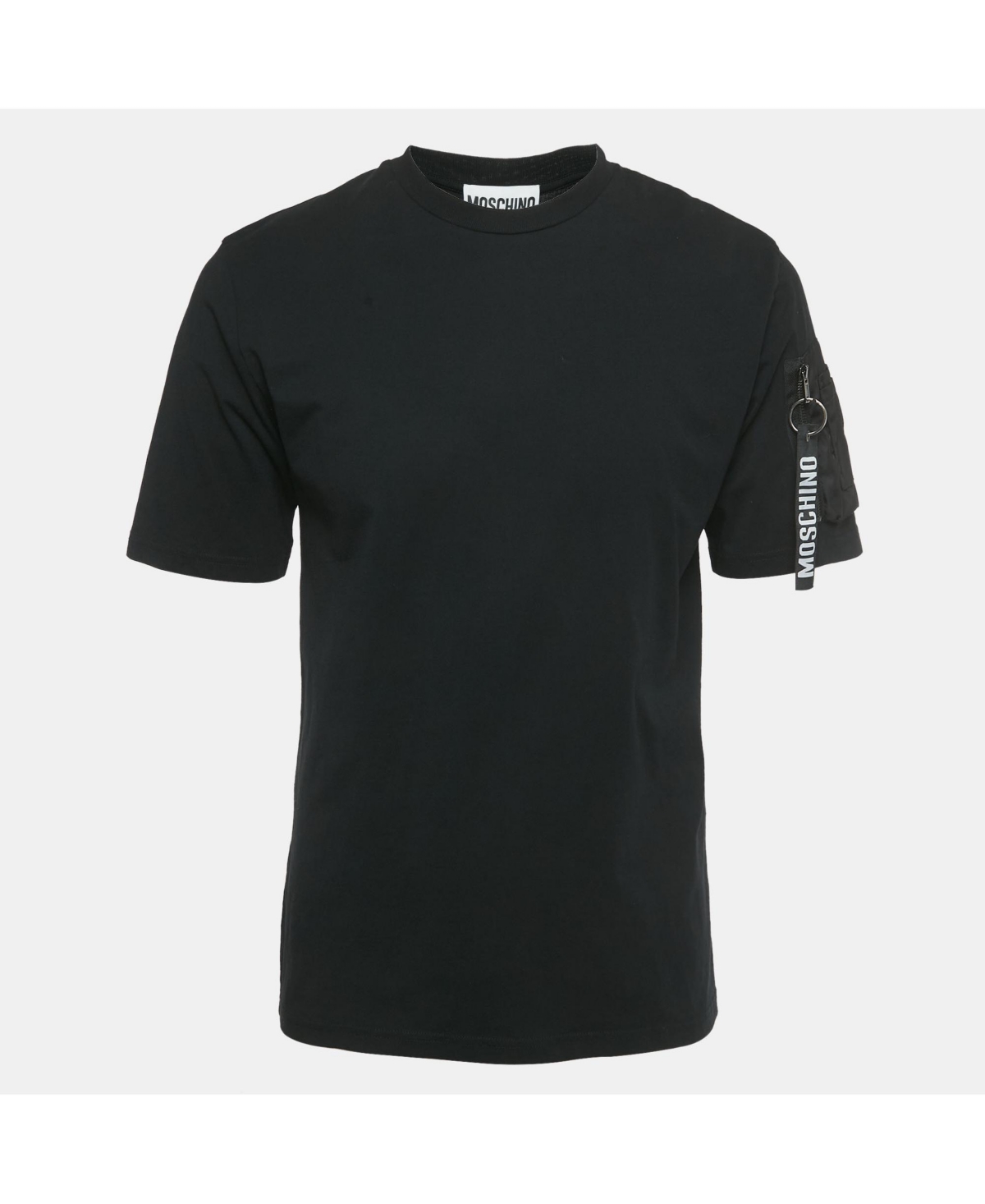 Click here for Pre-Owned Moschino Mens Couture Black Jersey Crew-... prices