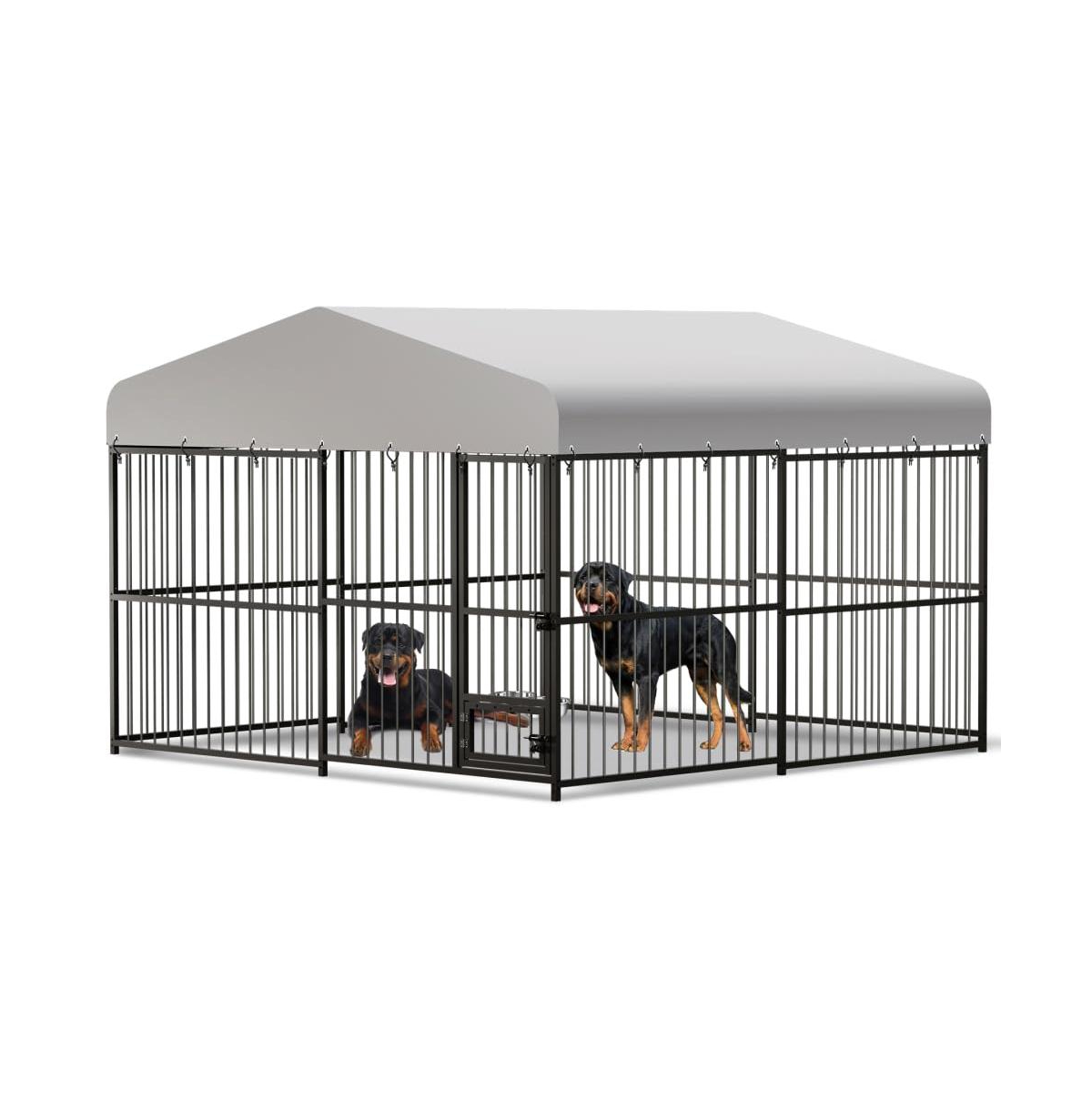 Click here for gaomon 10x10x6 Ft Outdoor Dog Kennel for Large Dog... prices