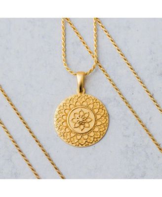 Click here for Mantra Am Strong Powerful Necklace Gold Original prices
