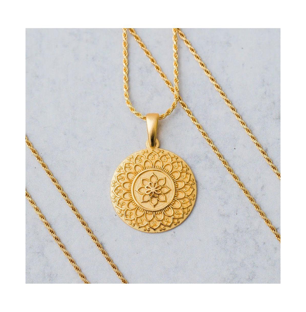 Click here for Mantra Am Strong And Powerful Necklace Gold / Orig... prices