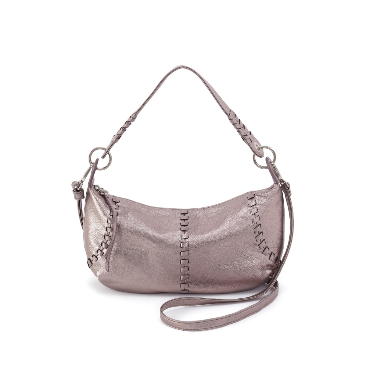 Click here for Hobo Opal Mini Shoulder - Pewter spur prices