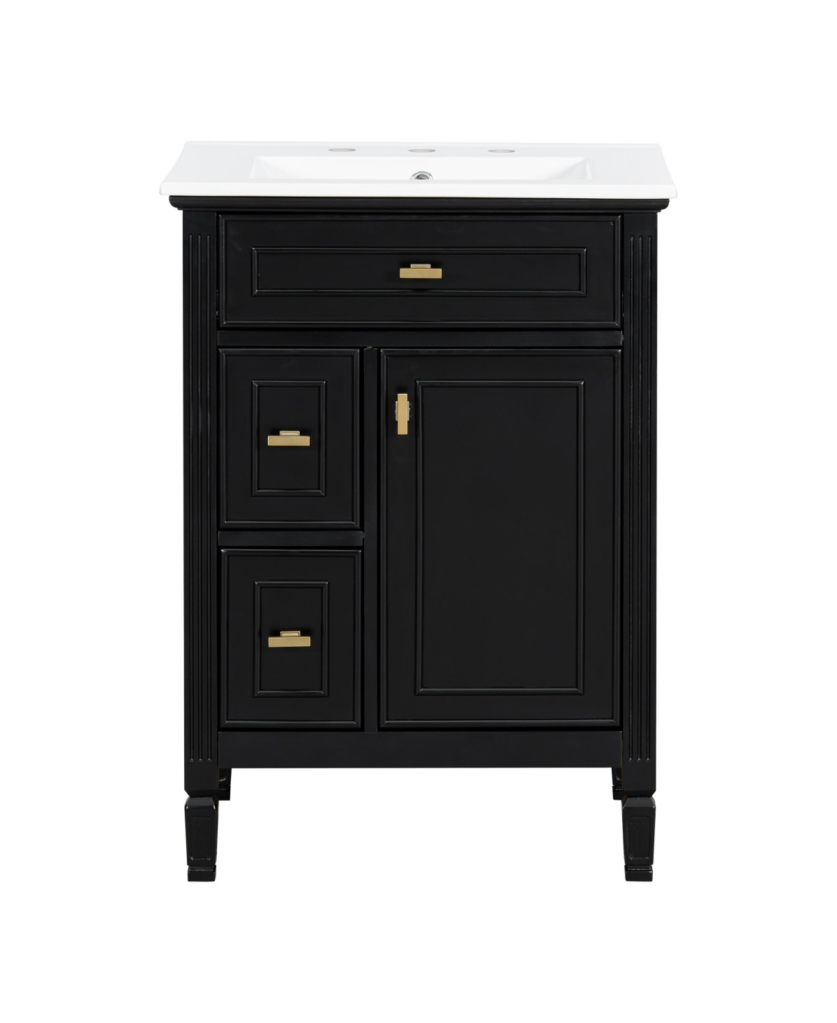 Click here for Casainc Freestanding Black Bathroom Vanity with Si... prices