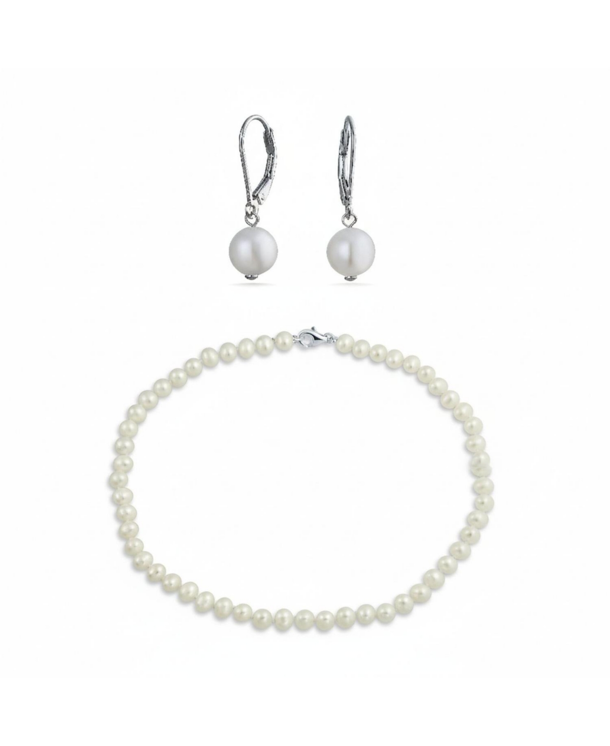 Click here for Bling Jewelry Hand-Knotted White Freshwater Pearl... prices
