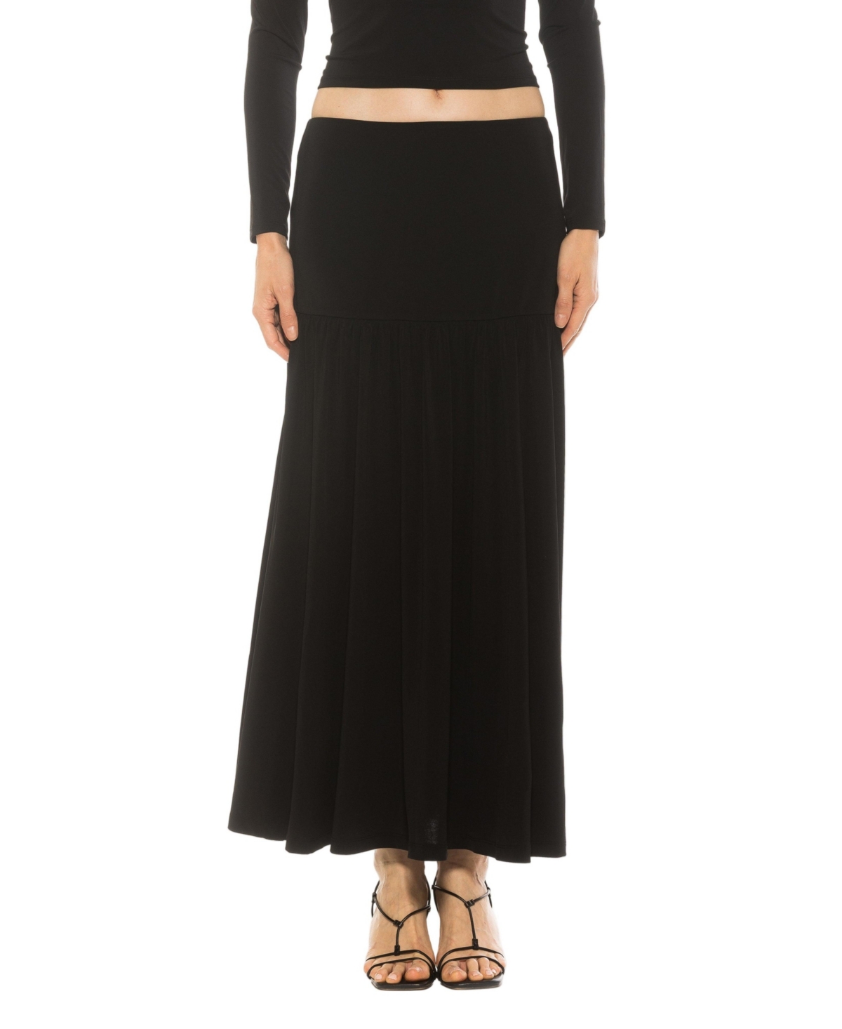 Click here for Alexia Admor Womens Lia Shirred Maxi Skirt - Black prices