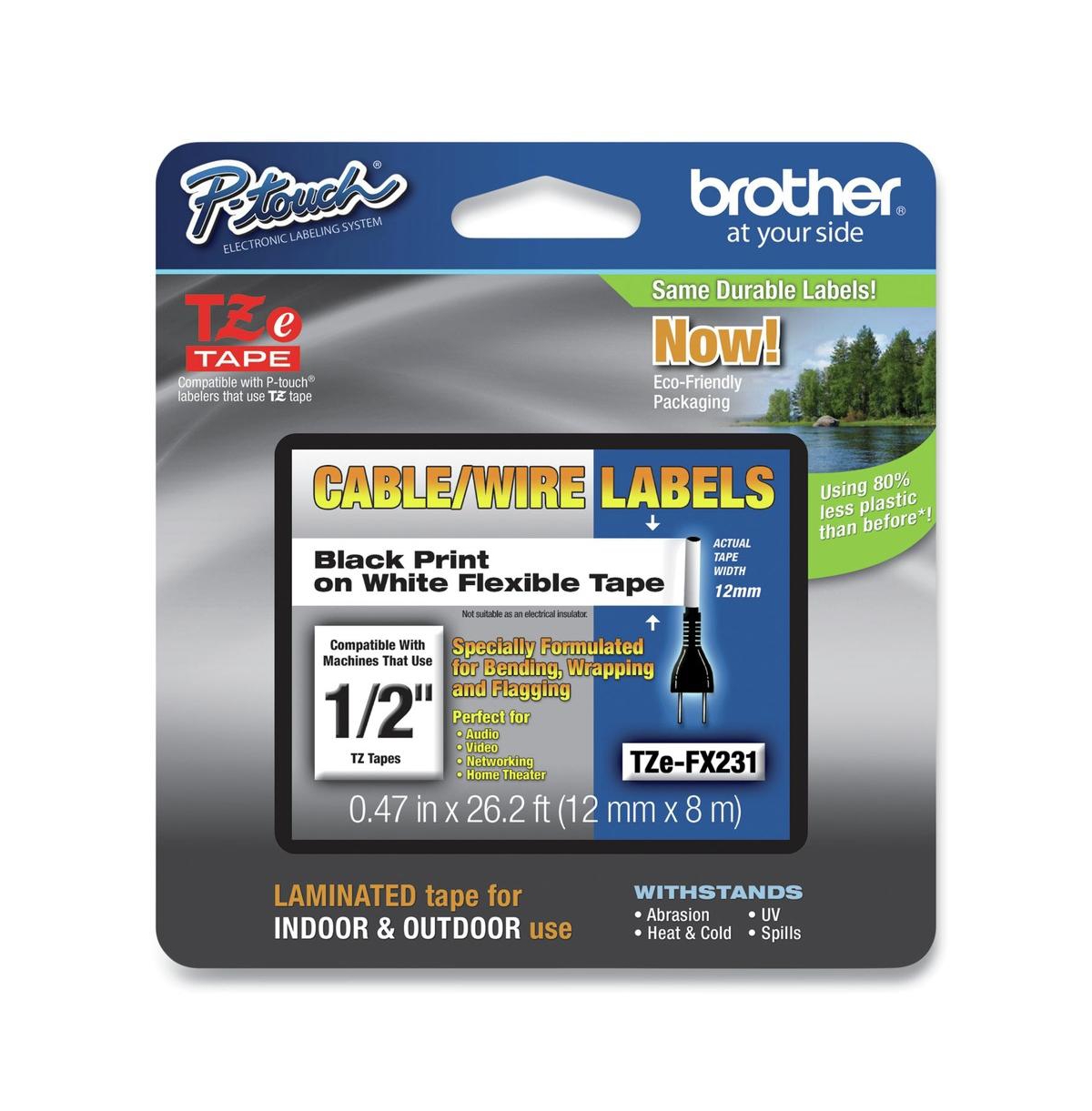 Click here for Brother P-Touch TZEFX231 0.47 in. x 26.2 ft. Flexi... prices