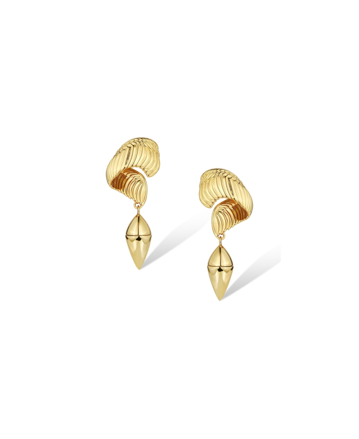 Click here for Retro Chic Hawk Wing Earrings - Gold prices