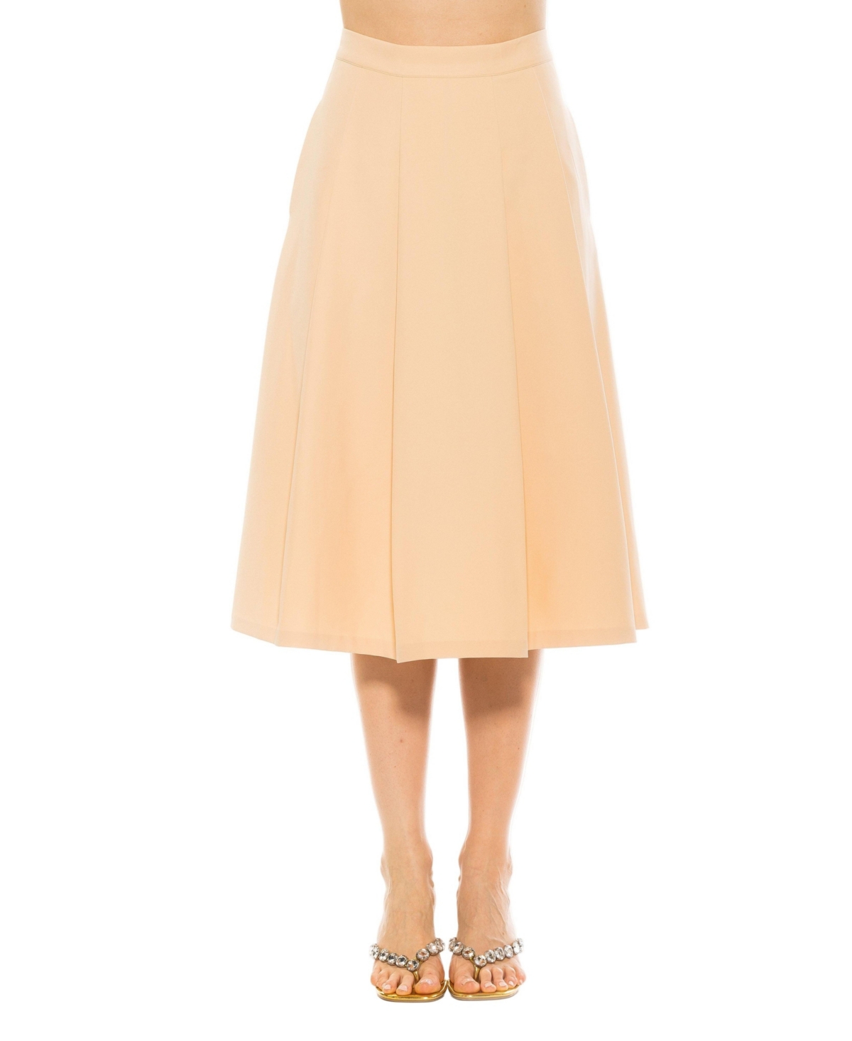 Click here for Alexia Admor Womens Illia Pleated Midi Skirt With... prices