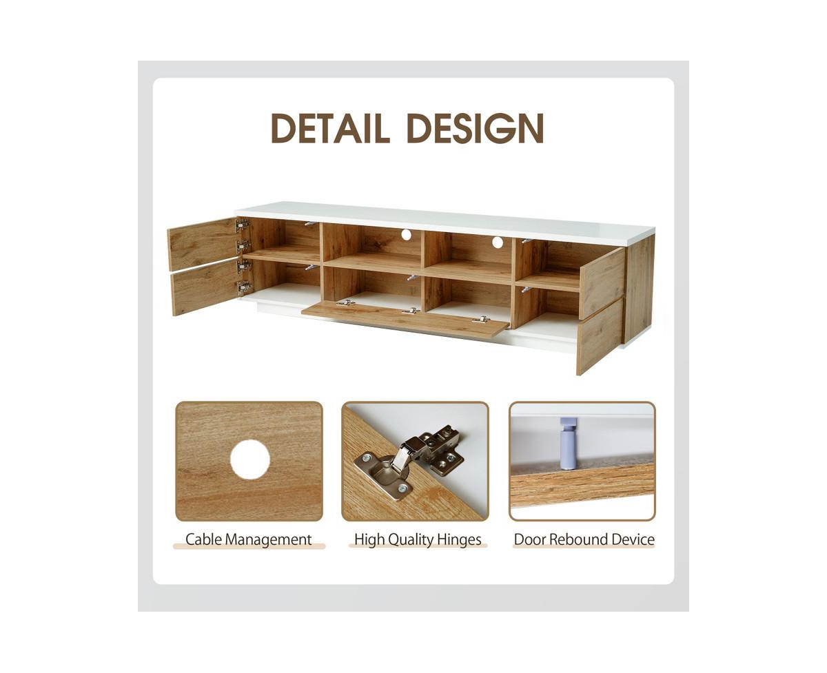 Click here for Sumyeg Storage Cabinet With Tv stand - White+natur... prices