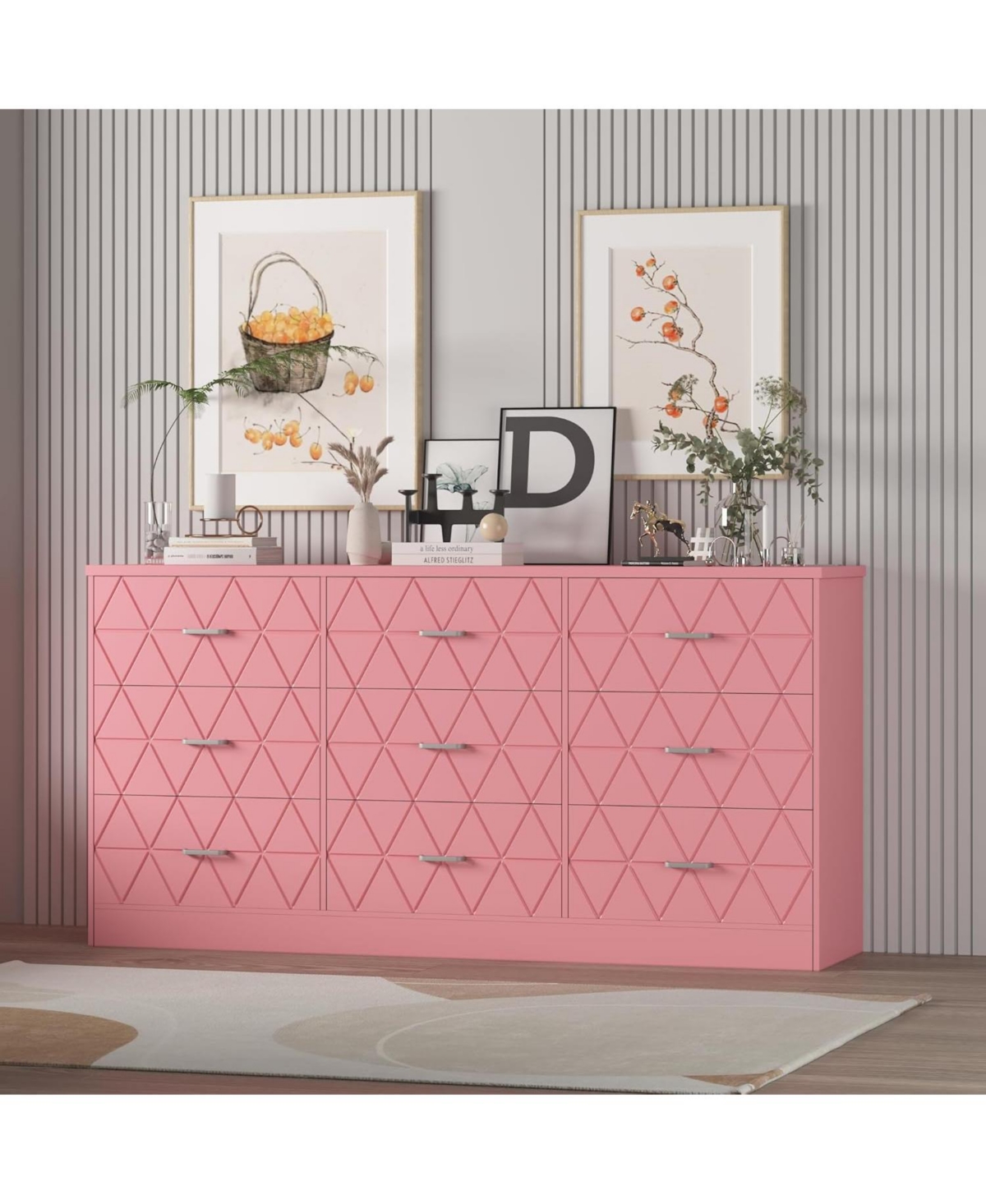 Click here for Gaomon 63 Wooden Modern Chest 9 Drawer Dresser  Dr... prices