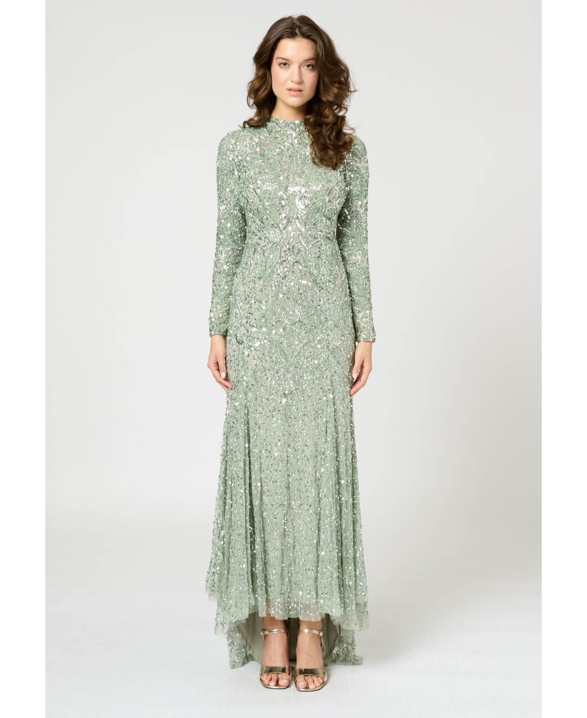 Click here for Maryisa Womens Modest Embellished Sequin Beaded Ma... prices