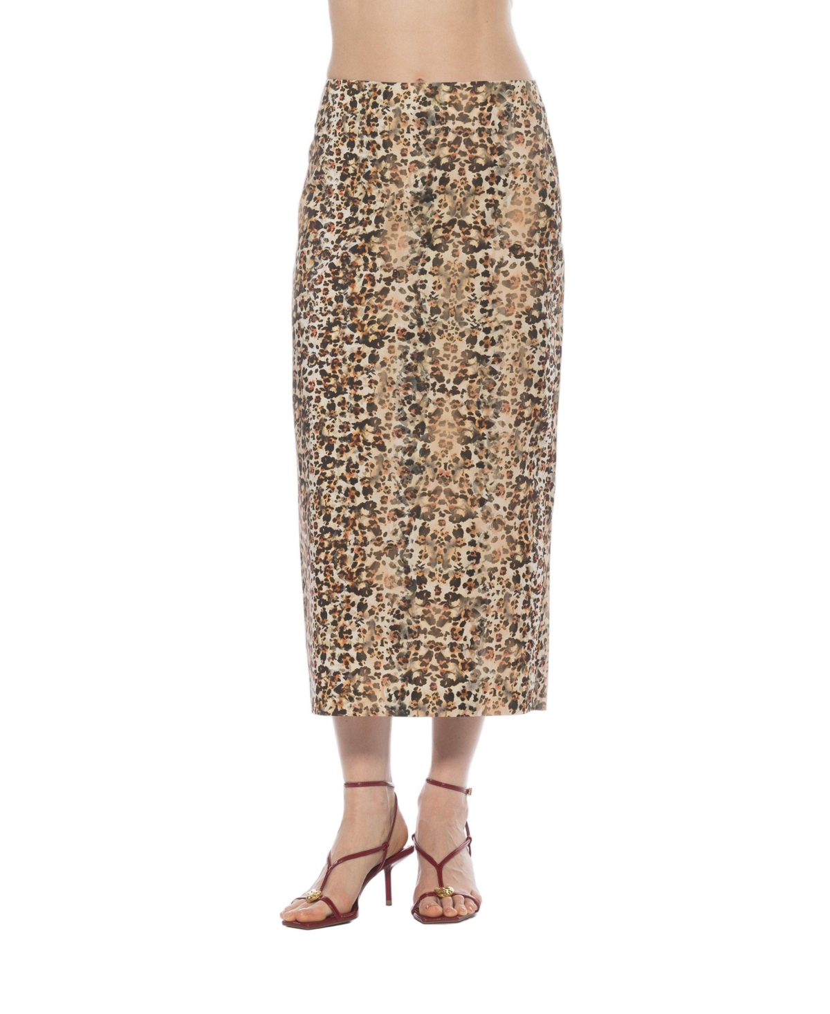 Click here for Alexia Admor Womens Ginni Mid-Waist Column Midi Sk... prices