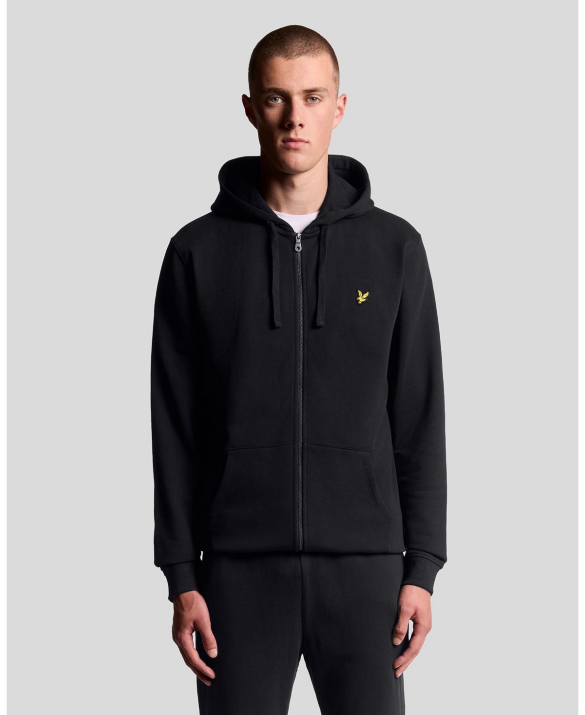 Click here for Lyle & Scott Mens Zip Through Hoodie - Jet black prices