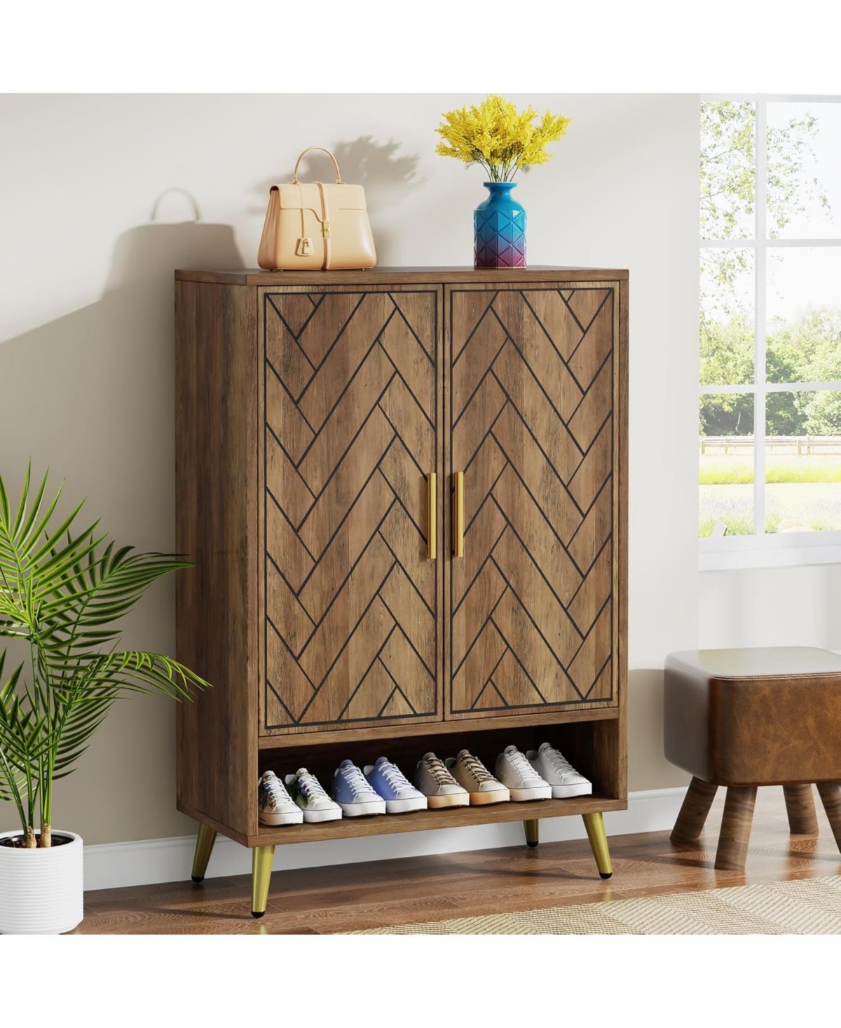 Click here for Tribesigns Shoe Cabinet with Doors  6-Tier 18 Pair... prices