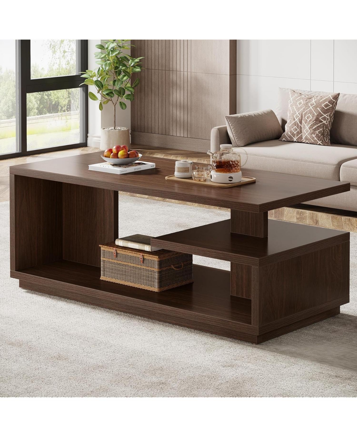 Click here for Tribesigns 47.24" Coffee Table with Storage S... prices