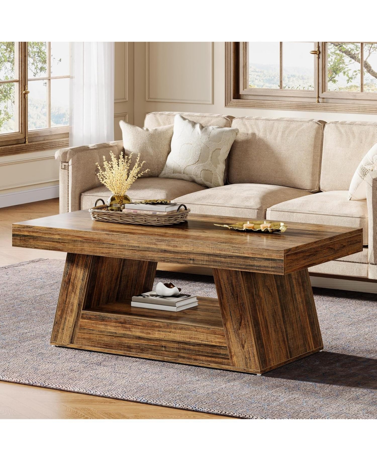 Click here for Tribesigns Coffee Table with Storage  47.24"... prices