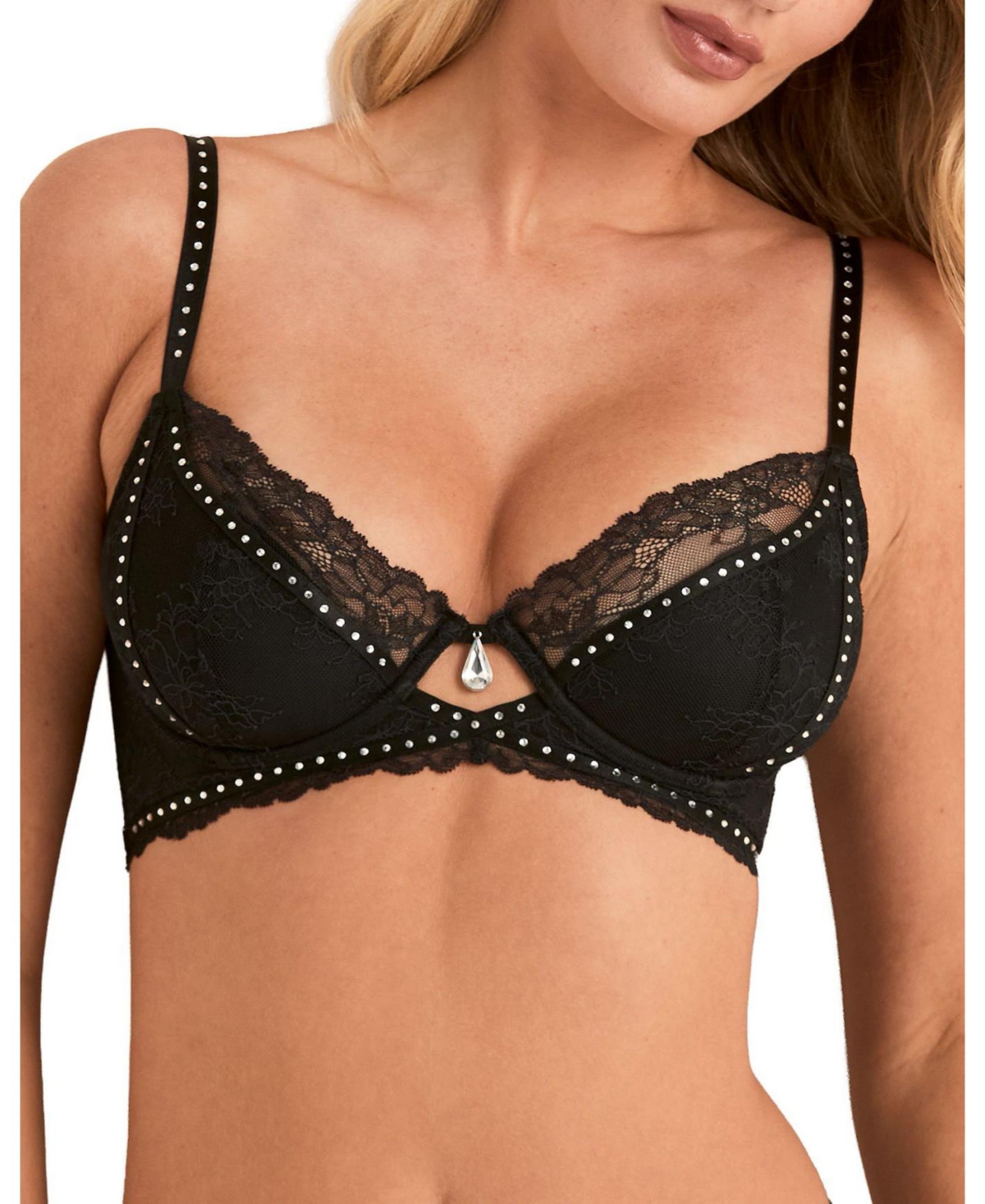 Click here for Adore Me Womens Lyra Contour Demi Bra - Black prices