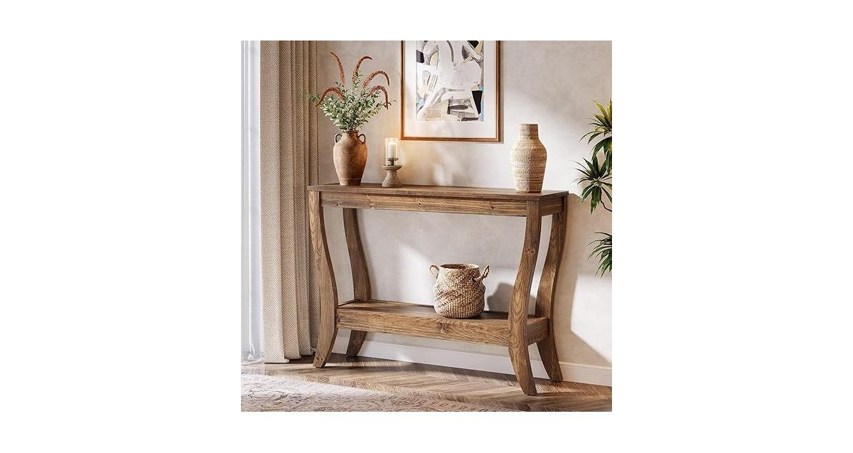 Click here for Tribesigns Wood Console Table with Storage  43.3-I... prices