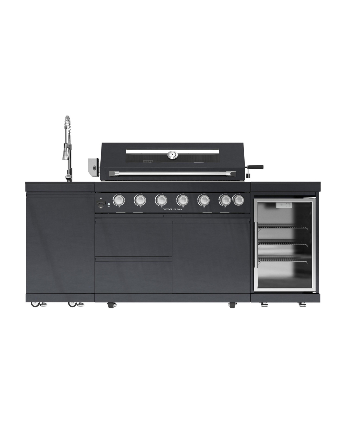 Click here for Mondawe 6-Burner Outdoor Kitchen Island Grill Set... prices