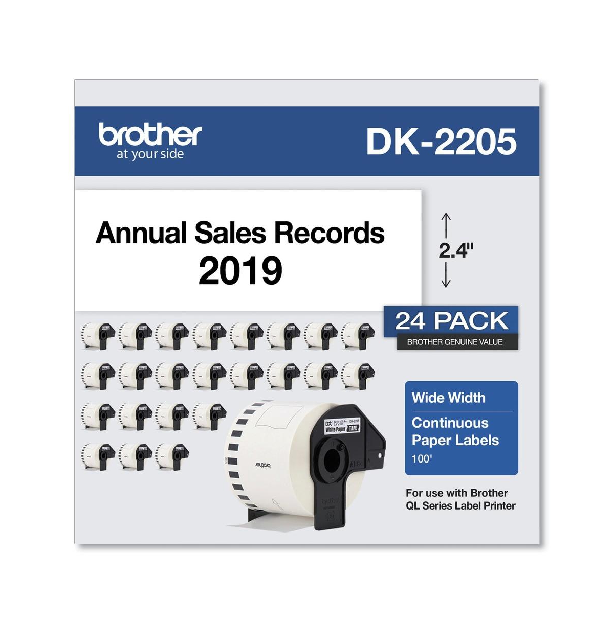 Click here for Brother DK220524PK 2.4 in. x 100 ft. Continuous Pa... prices