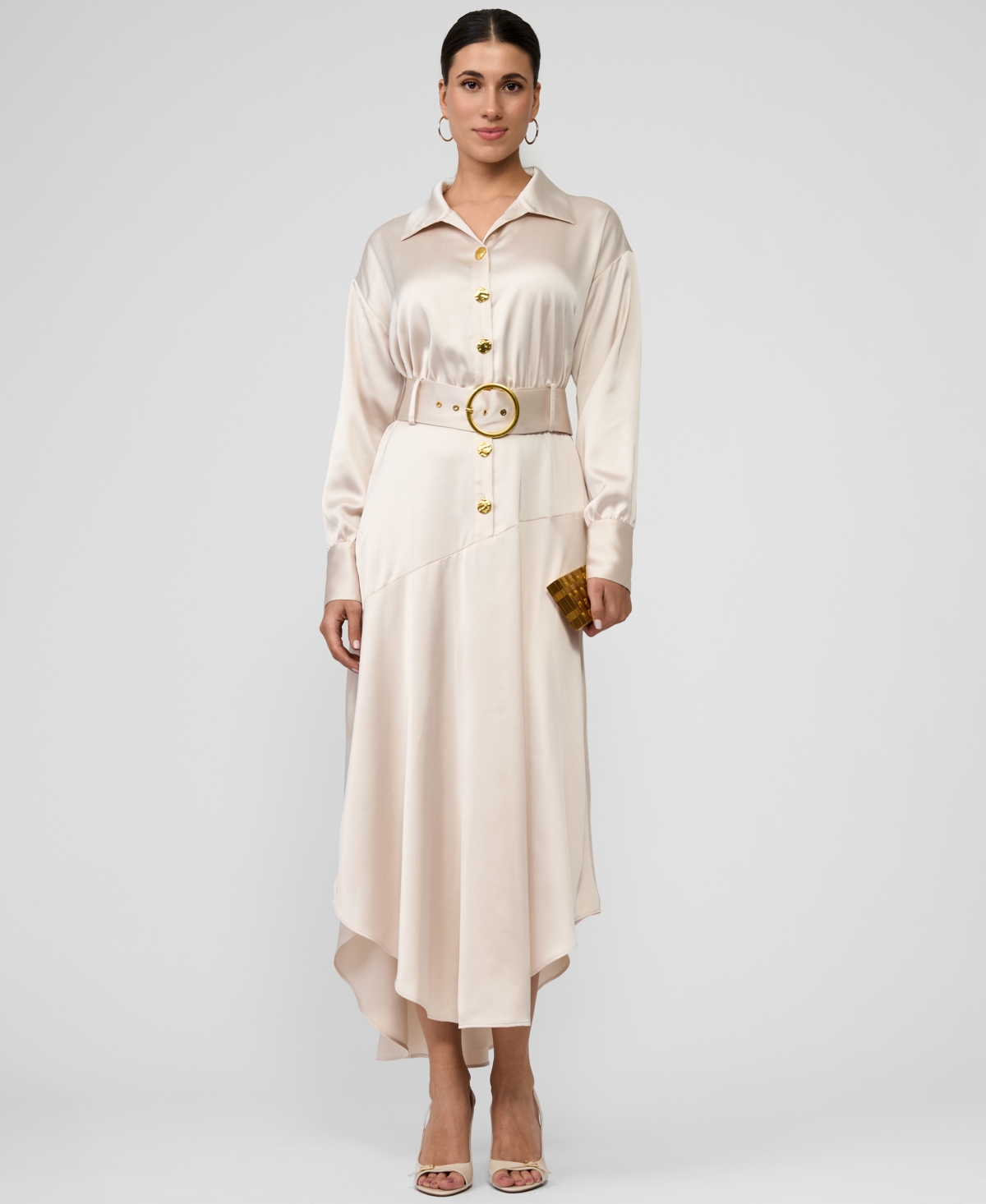 Click here for Rachel Rachel Roy Womens Gilian Collared Maxi Dres... prices